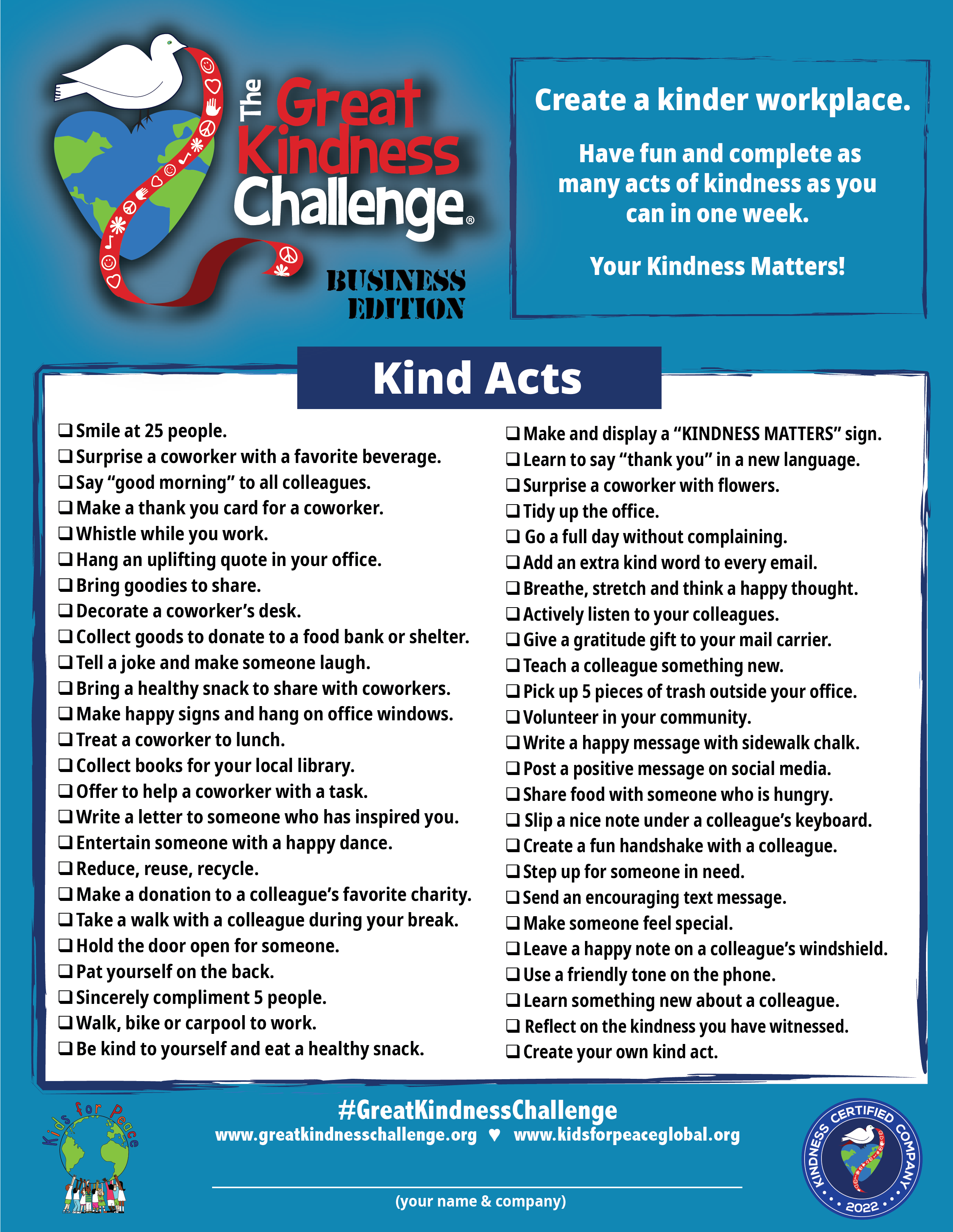 GKC-Business Edition Checklist